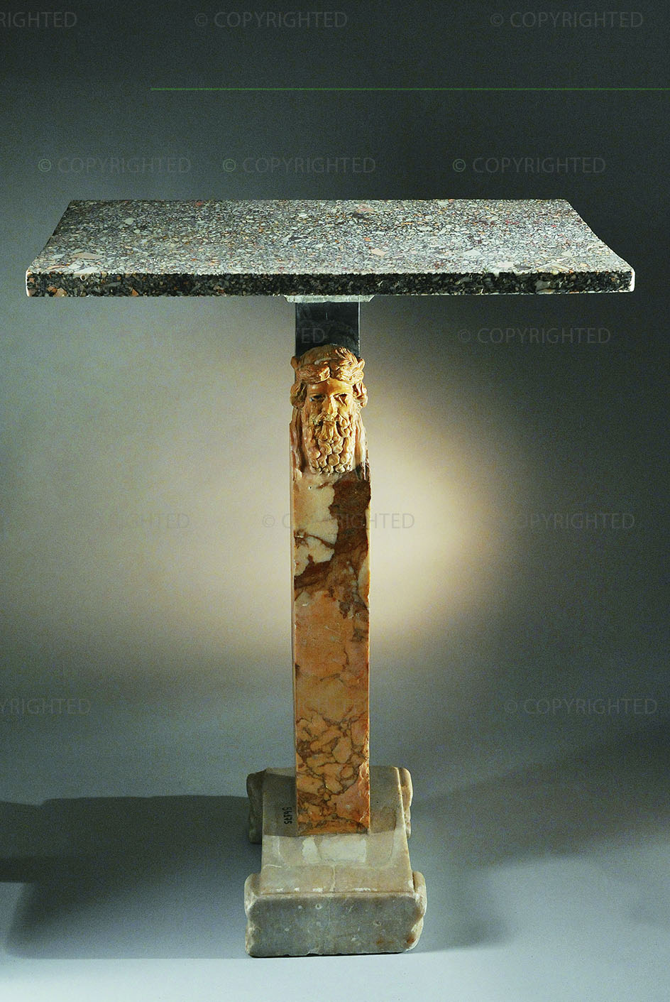 Museo Galileo - Vinum - Image: Monopodium with herm of Dionysus